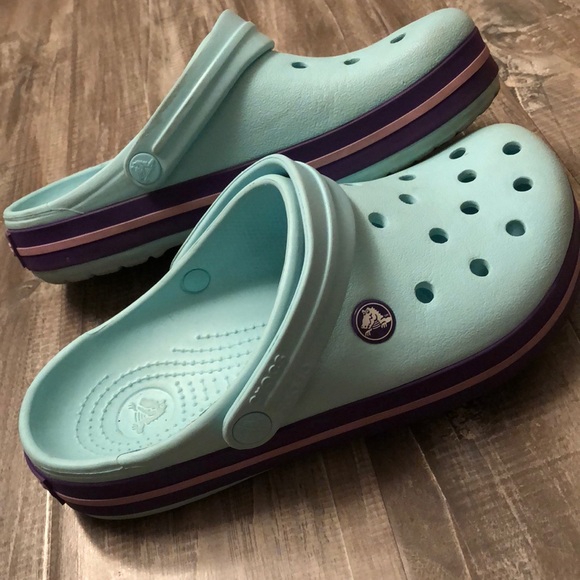 CROCS | Shoes | Blue And Purple Bayaband Crocs | Poshmark